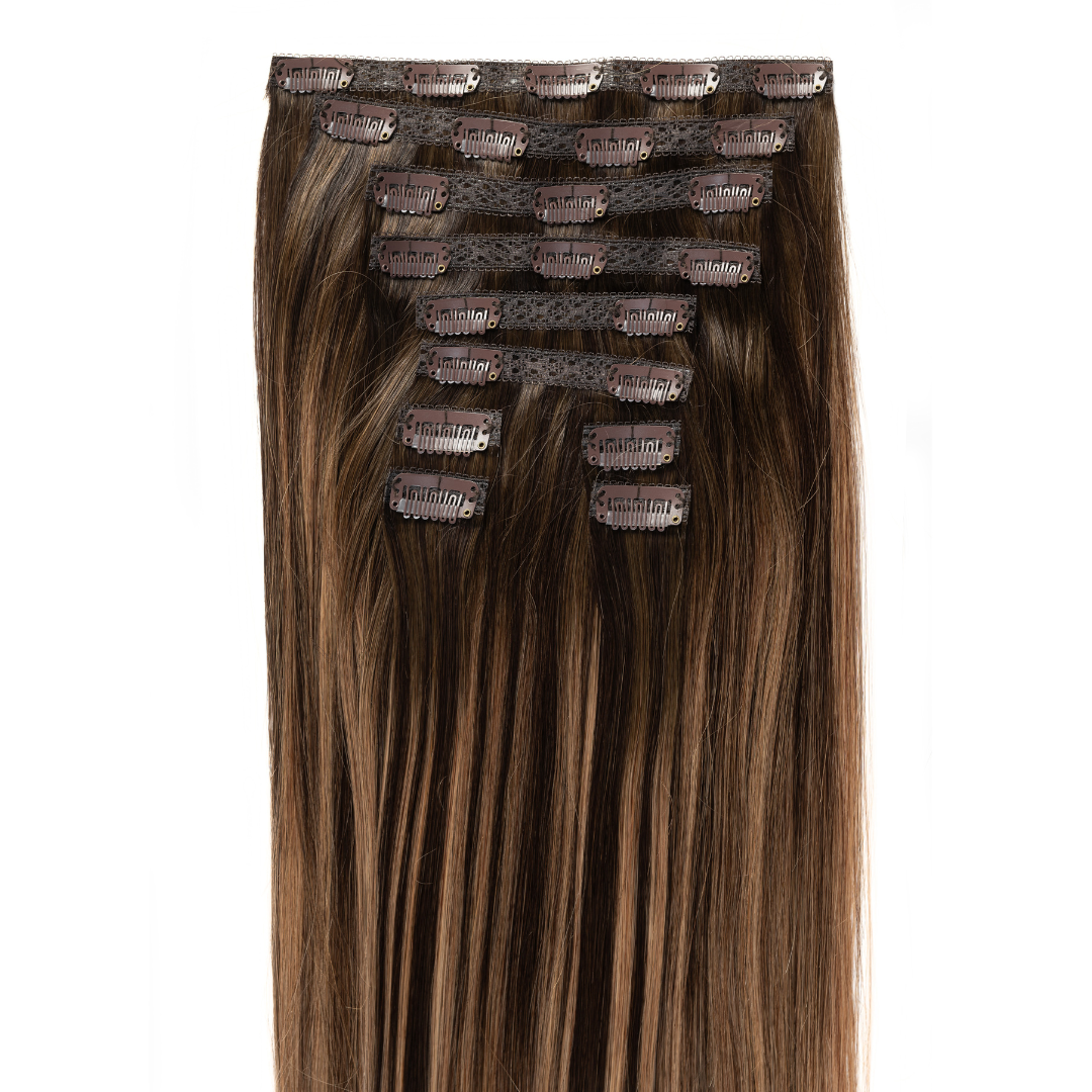 Buy online Clip-In Caramel Balayage Hair Extensions for the best price ...