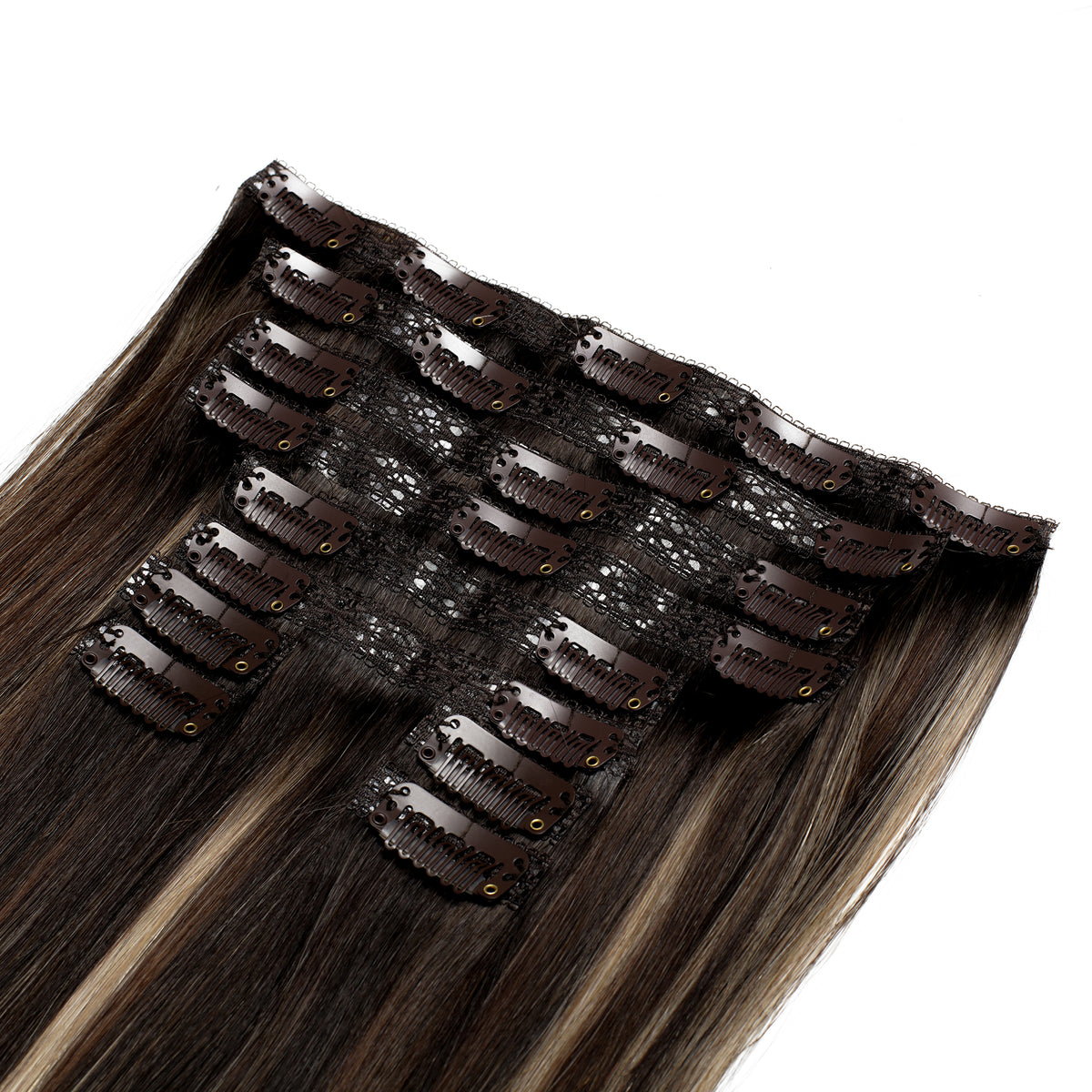 Buy online Clip-In Caramel Blend Highlight Hair Extensions for the best ...