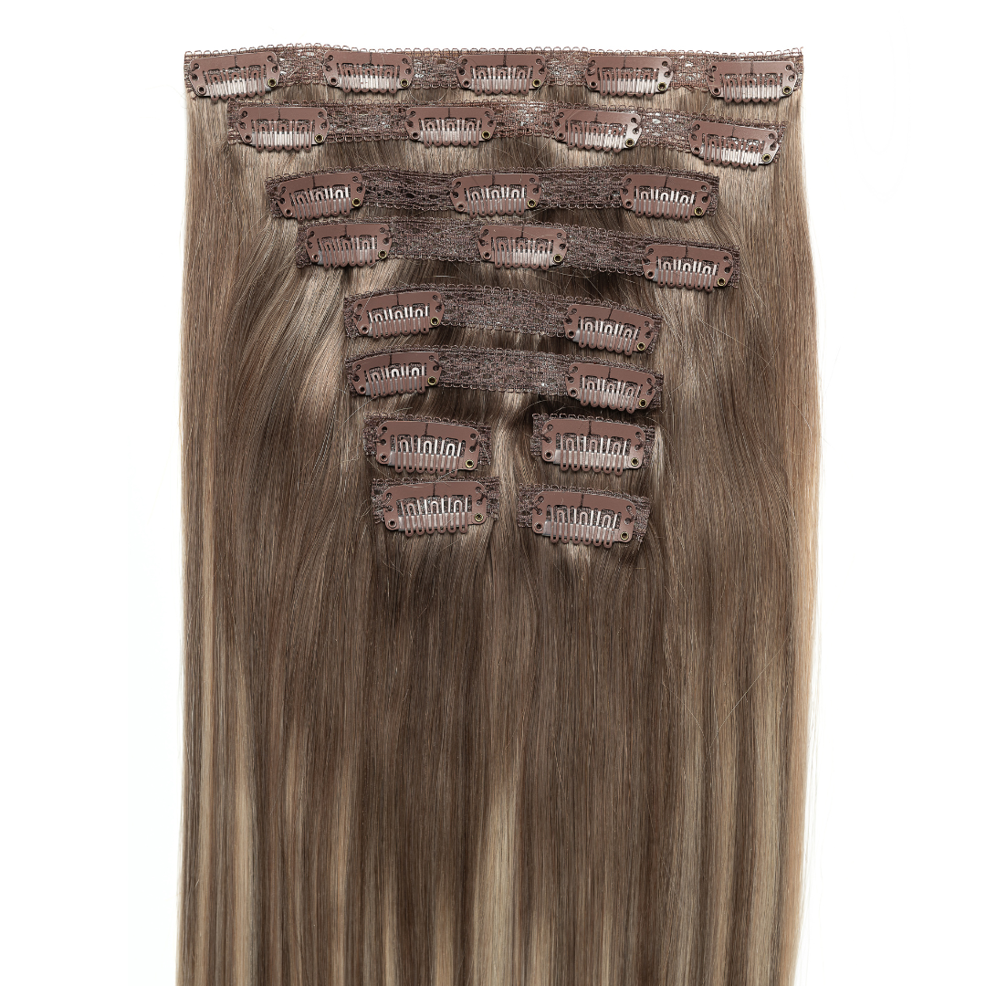 Buy online Clip-In Pearl Blonde Balayage Hair Extensions for the best ...